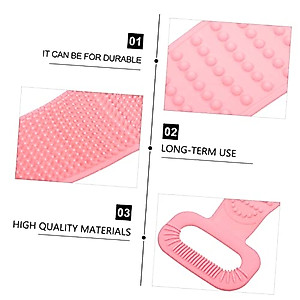 Alipis 3 Pcs Silicone Bath Towel Body Towel Bath Sponge Spa Towels Back Body Scrubber Cleaning Towels Body Scrub Sponge Silicone Exfoliating Brush Shower Towel Shower Brush Accessories