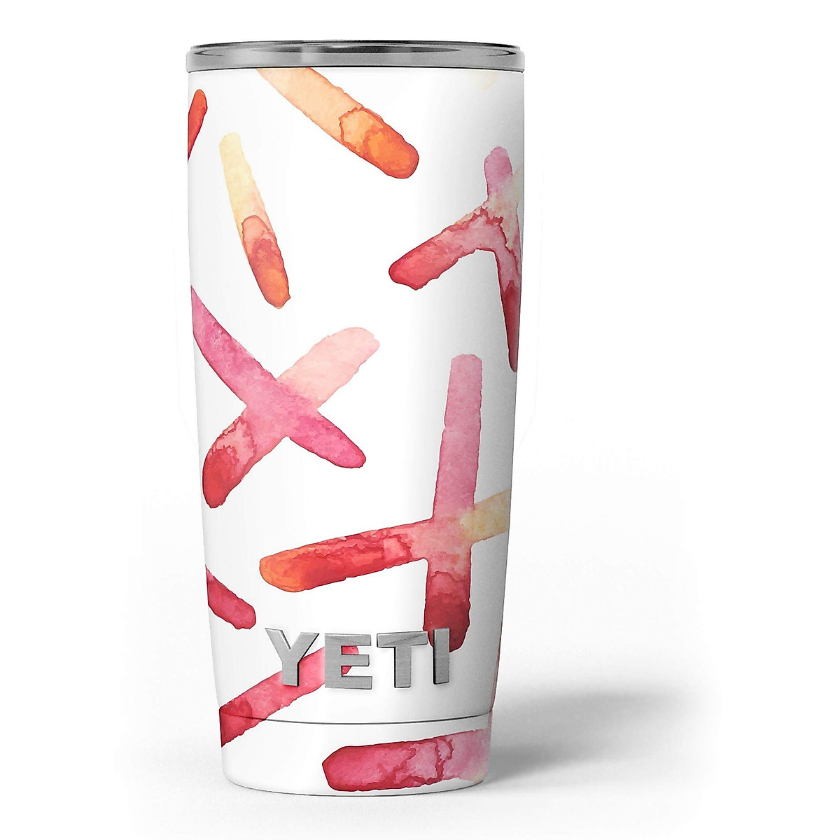 Design Skinz Pink and Orange Microscopic Lens - Skin Decal Vinyl Wrap Kit Compatible with The Yeti Rambler Cooler Tumbler Cups