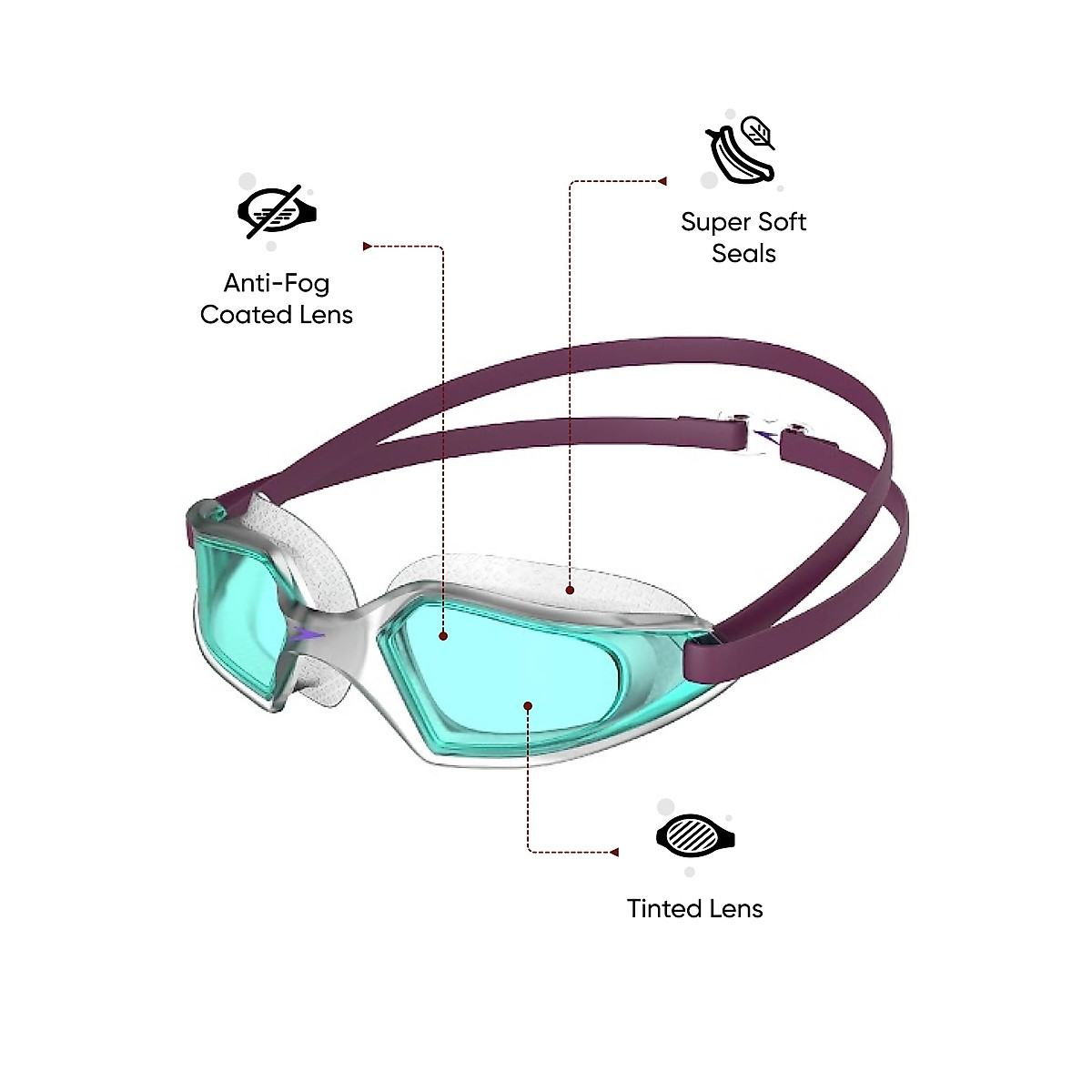 Speedo Hydropulse Mirror One Size