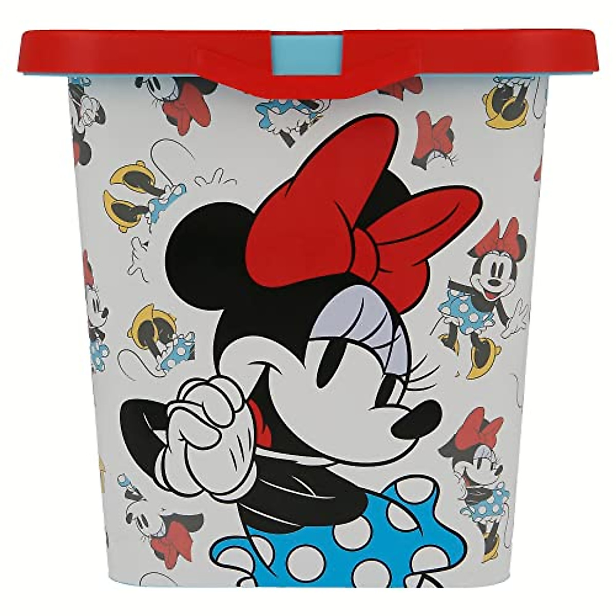Stor ST-02804 02804 Minnie Mouse Click 7L Storage Box, Cartoons, Multicoloured, Mediano