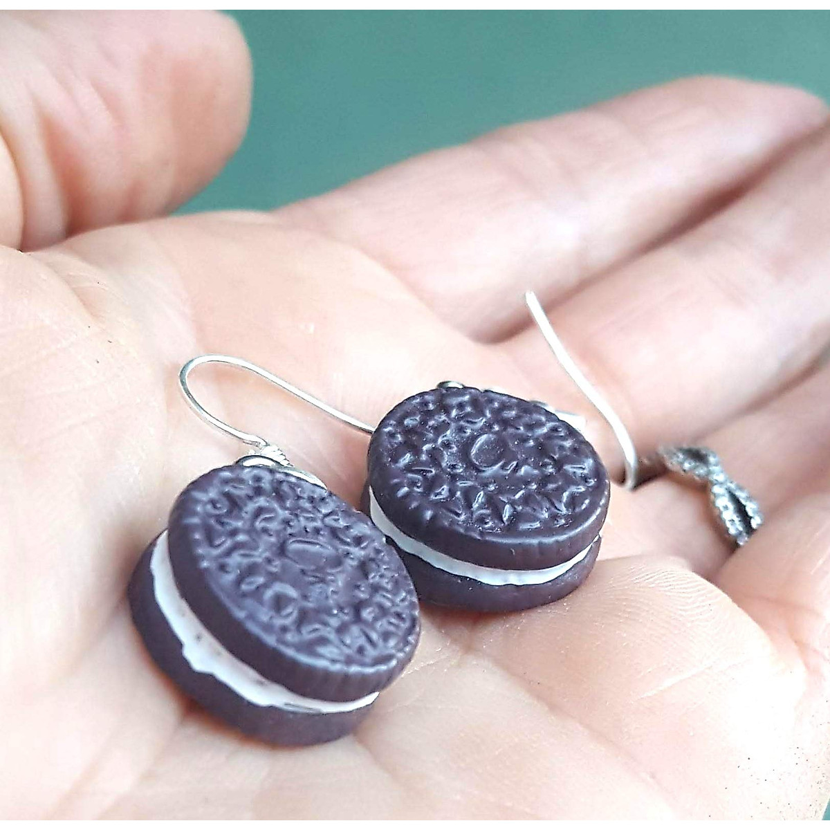 Mini Oreo Cookie Dangle Drop Kawaii Earrings Oh Yeah! By Pashal