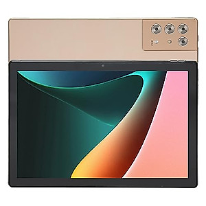 DAUZ 10.1in Tablet, Tablet 8GB RAM 256GB ROM 8 Core 100 to 240V 2.4G 5G WiFi for Work School (US Plug)