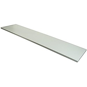 Econoco 48 Inch White Melamine Shelf – "Commercial Shelf, Heavy Duty Shelves, 12" x 48", Clothing Display Shelf, White Finish, Box of 4