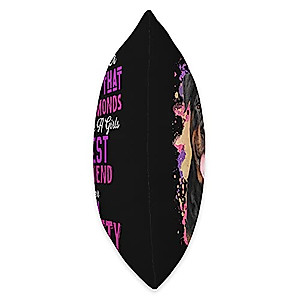 Lush Dog Gifts For Women Rottweilers are A Girls Best Friend Dog Mama Rotty Lover Mom Throw Pillow, 18x18, Multicolor