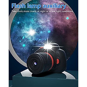 Wininmeta Kids Camera, Digital Video Camera for Kids, Birthday Gift for 3 4 5 6 7 8 9 Year Old Boys Girls, Toddler Children Photographic Toys with 32GB SD Card (Black)