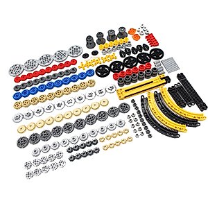 KonHaovF 213PCS Differential Gear Box Set for Technic Series Parts Compatible with Lego Technic Parts, DIY Gears Assortment Pack(Liftarm, Pins, Axles, Connectors) for Technic Building Blocks Set