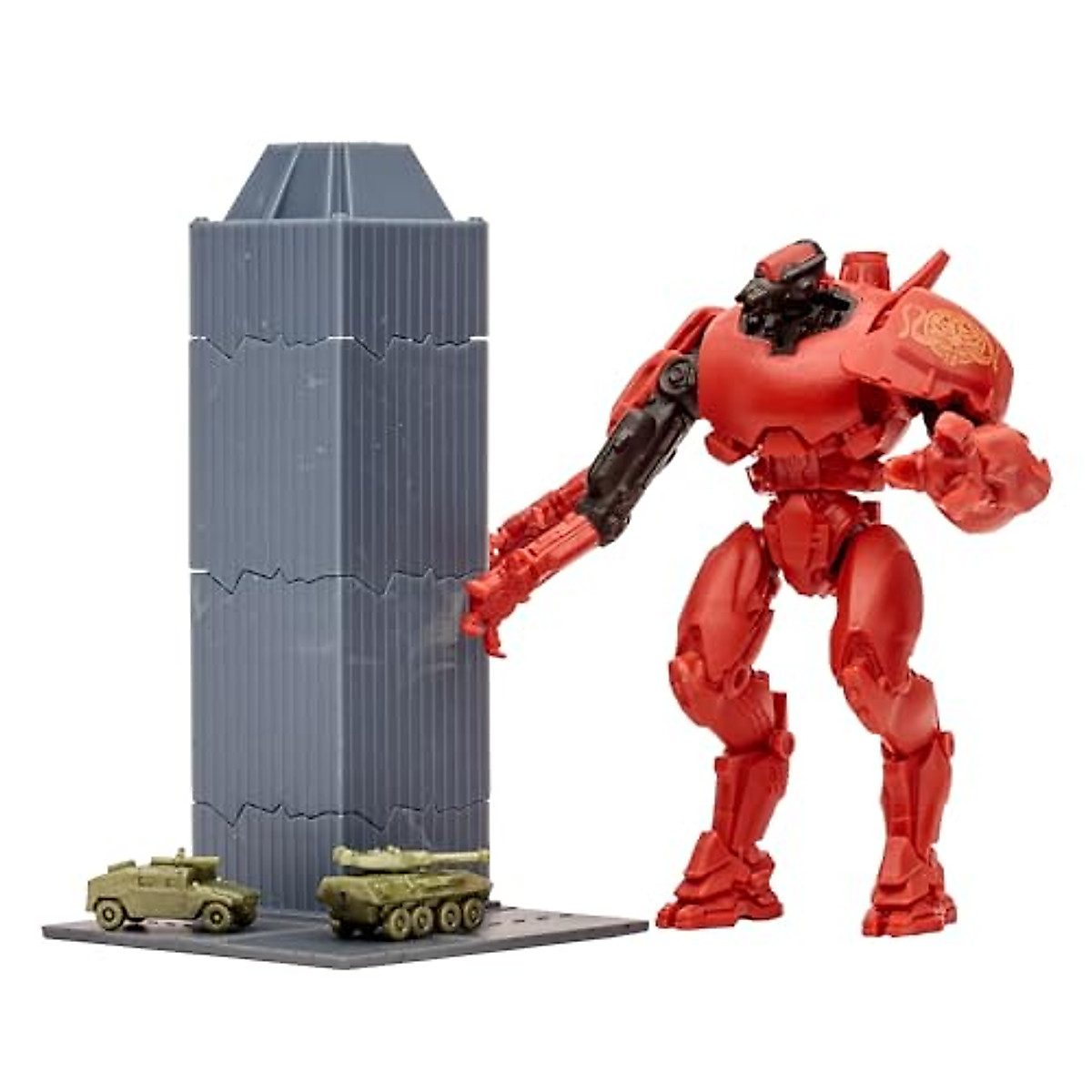 Pacific Rim McFarlane Toys Crimson Typhoon (Jaeger) 4" Scale Figure Playset with Comic
