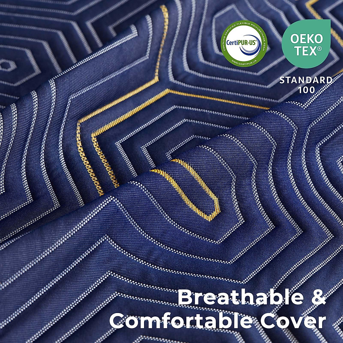 Rolanstar Twin Mattress 8 inch, Memory Foam Mattress for Pressure Relief, Cooling Gel Mattress in a Box, Bamboo-Charcoal Foam Mattress, Firm, Fiberglass Free, CertiPUR-US Certified