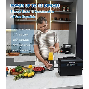 STORCUBE-Portable-Power-Station-1000W, 896Wh Solar Generator with LiFePO4 Battery, 3x 1000W (2000W Surge) AC Outputs, 100W PD for Outdoor Camping/RVs/Home Use