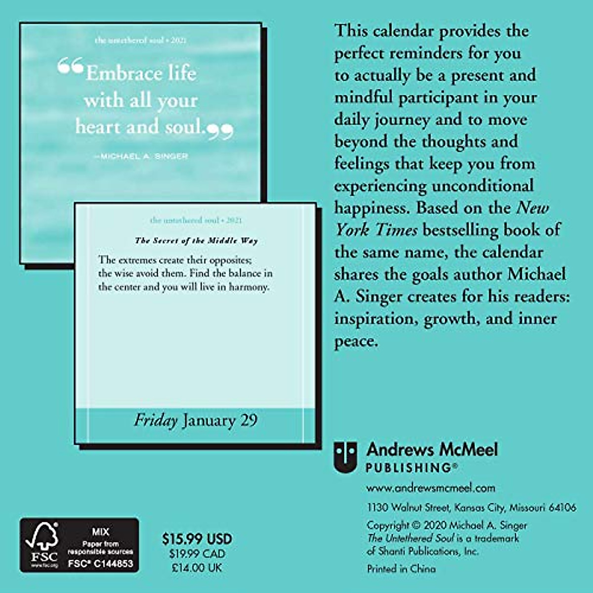 Untethered Soul 2021 Day-to-Day Calendar