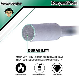 Monkey King Bar-17IN Hex Tamper Shank and Plate for (30MM) Jack Hammer Bit Electric Demolition Concrete Breaker