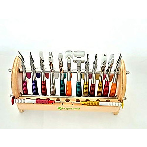 ArtLab Premium German Optical Plier Eyeglass Repair Tool Kit -14 Each Optician ! Optical Pliers,Eyeglasses Tool Set- with 12 Optician’s Pliers and 2 Screwdrivers with Stand