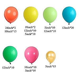 143Pcs Flamingo Tropical Balloons Arch and Garland Kit, Decorations for Hawaiian Luau Summer Theme Jungle Party, Baby Shower Wedding Birthday Bachelorette Party