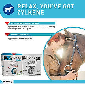 Vetoquinol Zylkene Equine Behavior Support Horse Supplement Powder 2000mg, 20ct