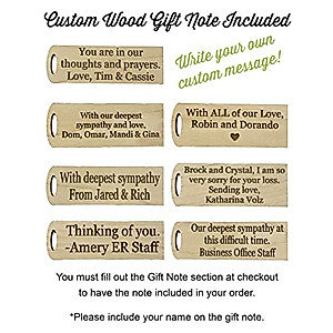 Cardinal Memorial Gift for Loss of Mother Personalized Wind Chimes Red and Diamond with Metal Through the Strongest of Storms Circle in Remembrance by Weathered Raindrop