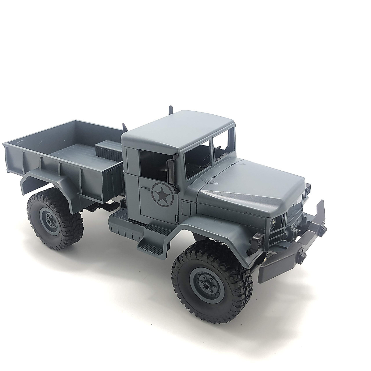 Gray 1/16 2.4G 4WD Off-Road RC Military Truck Rock Crawler Army Car (Model M35-A2)