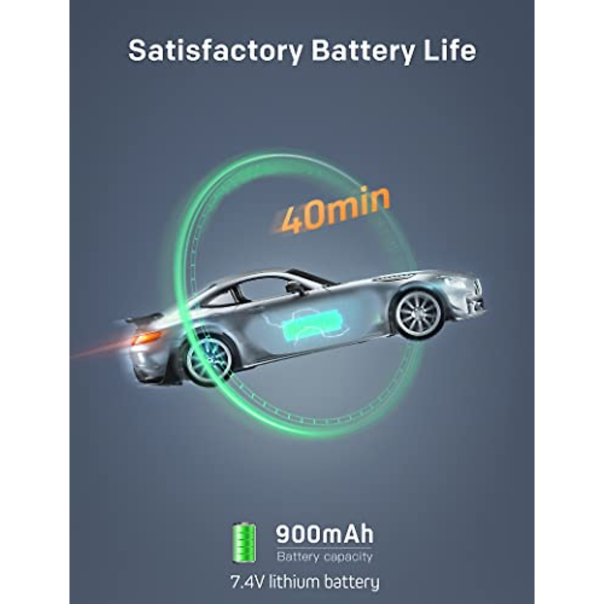 MIEBELY Remote Control Car, Mercedes Benz 1/12 Scale Official Authorized GT R Pro Rc Cars 7.4V 900mAh Rechargeable Battery 2.4Ghz Rc Drift Cars W/LED Toy Car Birthday Gift for Boys Kids Adults Age 6+