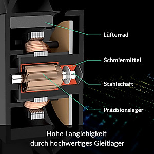 ARCTIC BioniX P120 A-RGB - PC Fan, 120mm Case Fan, Pressure-Optimised Fan with A-RGB, PWM, Cooler, Fluid Dynamic Bearing, 400-2300 RPM - Black