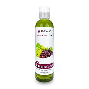 GRAPESEED Oil | 8oz(237ml) | All-Natural | for Hair + Skin + Nails | Moisturizer and Sensitive Skin | Refined, Cold Pressed | All Skin Types | by Well’s Oil