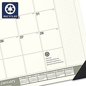 AT-A-GLANCE 2023 RY Recycled Monthly Desk Pad, Large, 22" x 17"