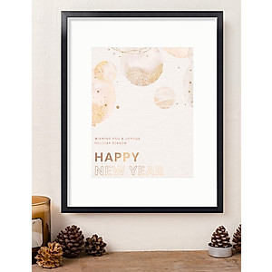 Annecy 16x20 Picture Frames (4 Pack, Black), Composite Wood Photo Frame, For Pictures 11x14 with Mat or 16x20 Without Mat for Wall Mounting, Rustic Simple Home Office Decor