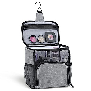 Grathia Portable Mesh Shower Caddy, Hanging Bathroom Organizer Basket Quick Dry and Water Resistant with Metal Hook, Large Toiletry Bag for Toiletries Accessories