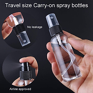 YICTEK Travel Bottles Containers for Toiletries Tsa Approved with Clear Quartz Size Bag, Refillable Plastic Bottles Kit for liquids