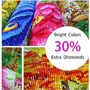 UDERUI Devil Angel Diamond Painting Kits for Adults, Large Diamond Painting Accessories Full Kit, DIY 5D Round Diamond Art Paint by Number, Diamond Dots Gem Art Crafts for Home Decor Gifts 28x56inch