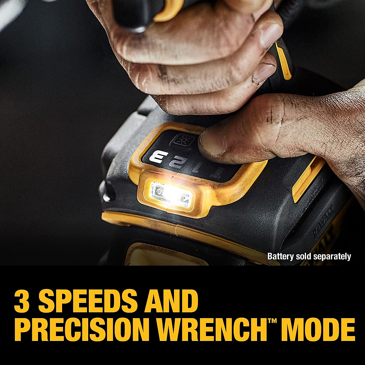 DEWALT 20V MAX Cordless Impact Wrench, 1/2" Hog Ring, High Torque, Brushless, Bare Tool Only (DCF961B)