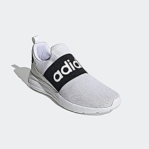 adidas Men's Lite Racer Adapt 4.0 Trail Running Shoe, White/White/Black, 12