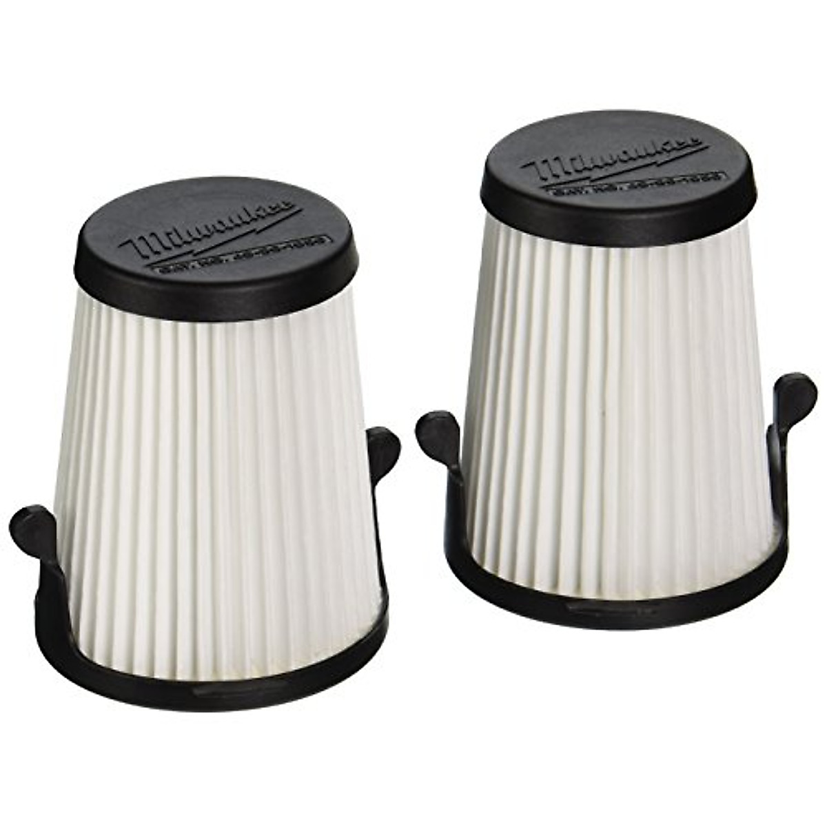 Milwaukee Genuine OEM 49-90-1950 3” Replacement Dry Filters for M12 Compact Vacuum (2 Pack)