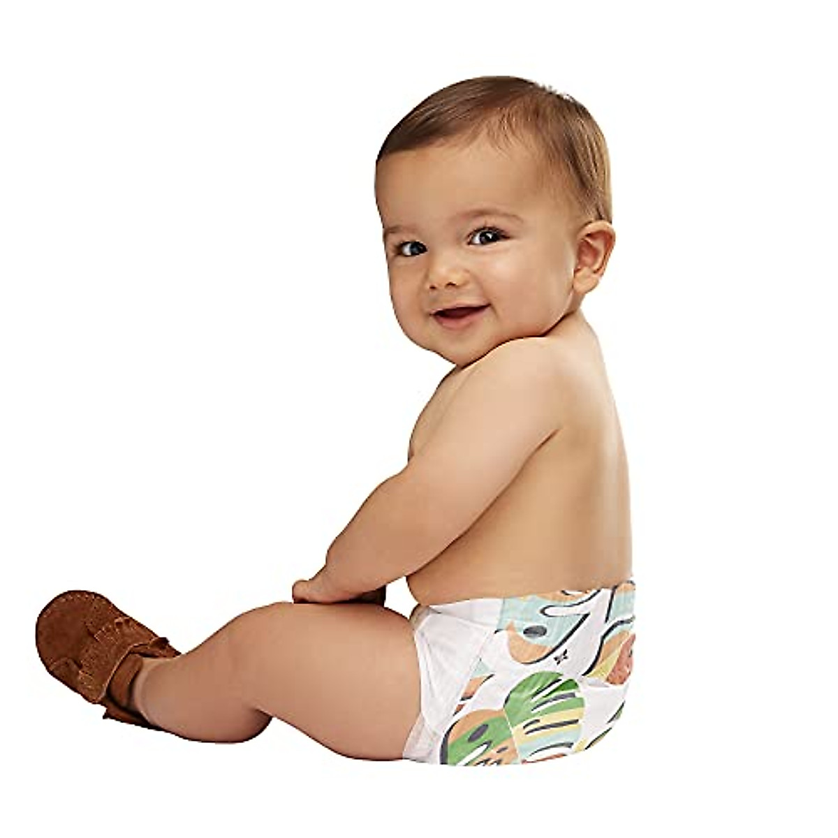 Honest Club Box Clean Conscious Diapers Summer - Fruity Patootie + Lil Monstera, Size 5, 50 Count