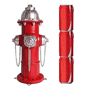 Claratut Resin Small Dog Fire Hydrant Puppy（Only Suitable for Puppies） Pee Post Training Statue ,14.5 inches Outdoor Garden Yard Lawn Ornament with 4 Stakes