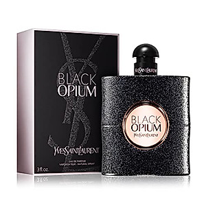 YVES SAINT LAURENT YSL Eau De Parfum Spray for Women, Black Opium, 3 Ounce