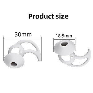 SNHTLS Replacement Eartips Silicone Earbuds Buds Set Wireless Earphone Compatible with Bose Small Shark Sports Headphones 3 Pair Silvery