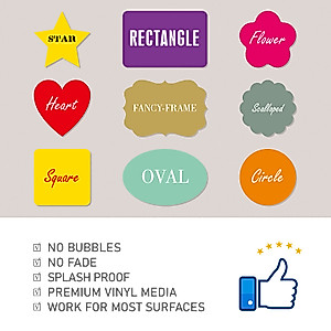 Personalized Labels - Customized Stickers with Any Design Image Logo Text,Custom Thank You Label Stickers, Business Logo,100 Labels (Circle,1.5"x1.5")