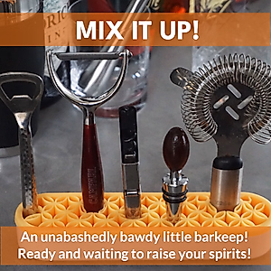 Madam Sew Upright Sewing Tools Caddy Desktop Organizer for Craft and Quilting Supplies Holds Scissors, Seam Rippers and Markers | Tabletop Sewing Accessories Storage Organizer | Red and Yellow Set