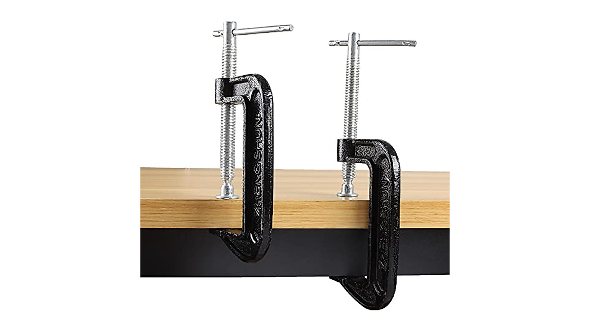 6 PCS Heavy Duty C-Clamps for Woodworking & Welding