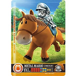 Nintendo Mario Sports Superstars Amiibo Card Horse Racing Metal Mario for Nintendo Switch, Wii U, and 3DS