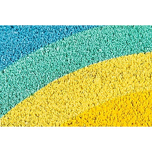 Novogratz by Momeni Rugs "Aloha Collection Hello Sunshine Doormat, 1'6"" x 2'6"", Multicolor"