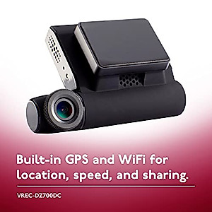 Pioneer VREC-DZ700DC 2-Channel Dual Recording 1080p HD Dash Camera System with WiFi and 2" LCD Screen