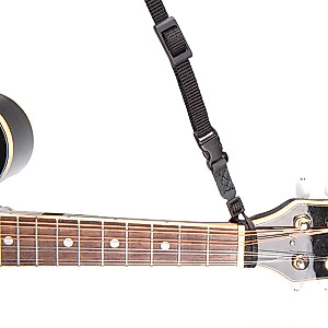 Neotech Mandolin/Ukulele Strap - Adjustable Padded Neoprene Strap, Black
