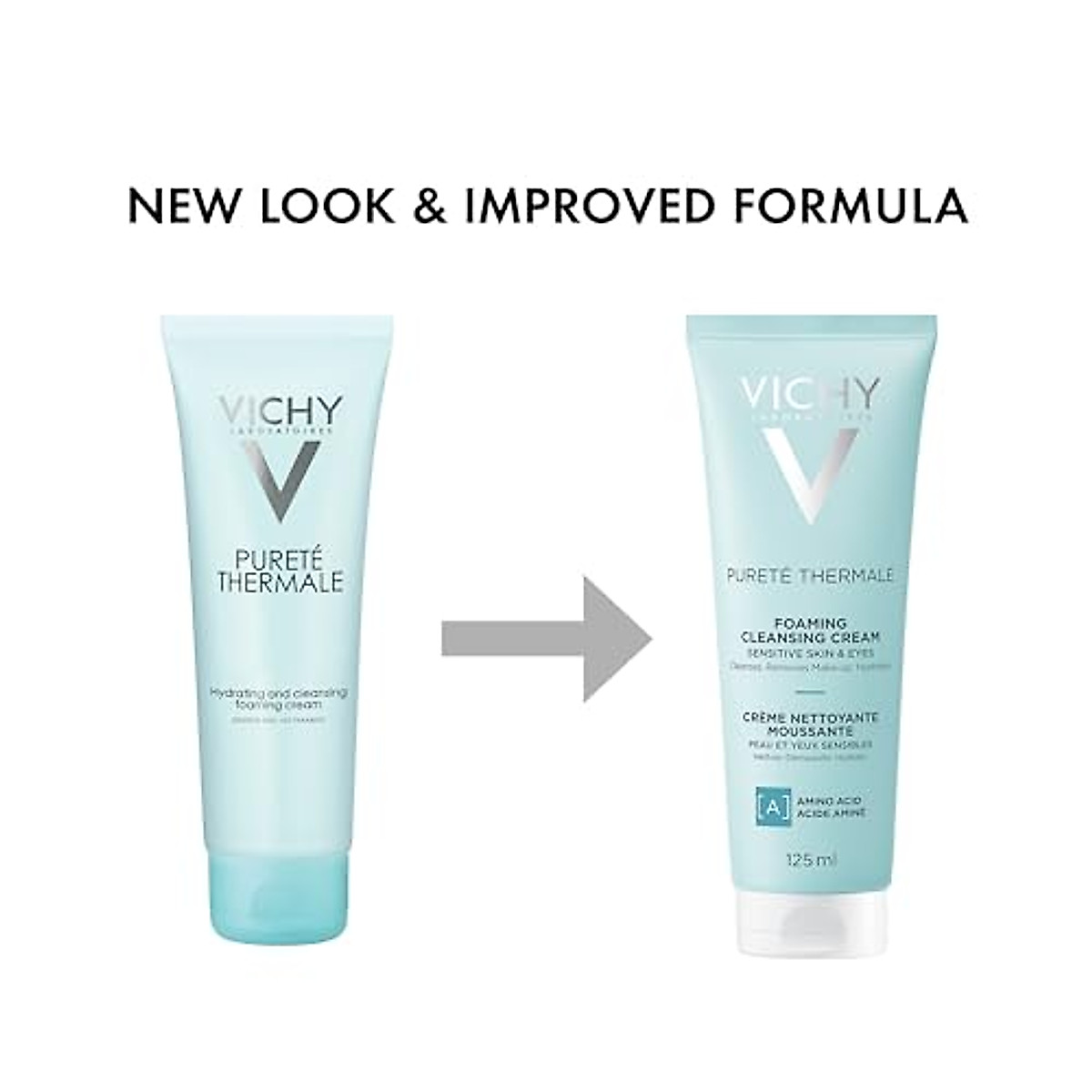 Vichy Pureté Thermale Foaming Cleansing Cream | Foaming Face Wash & Makeup Remover With Purisoft & Vitamin B5 | Sensitive Skin Tested | Cleanses, Removes Makeup & Hydrates | Soap Free | Non-Drying