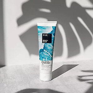 IGK BEACH CLUB Style-Memory Blowout Cream | Volume + Bounce + Heat Protectant | Vegan + Cruelty Free | 4.5 Oz