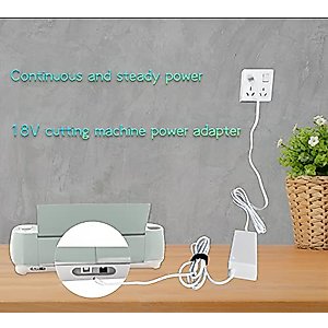Power Adapter for Cricut Explore air 2 and Cricut Maker Cutting Machine, DC18V 3A Charger Power Cord Compatible with Cricut Expression 2/Explore/Explore Air/Explore One/Expression/Create/Cake/Mini