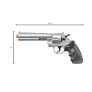 Airsoft 36S Spring Revolver Low Powered Airsoft Pistol Durable Plastic - Silver