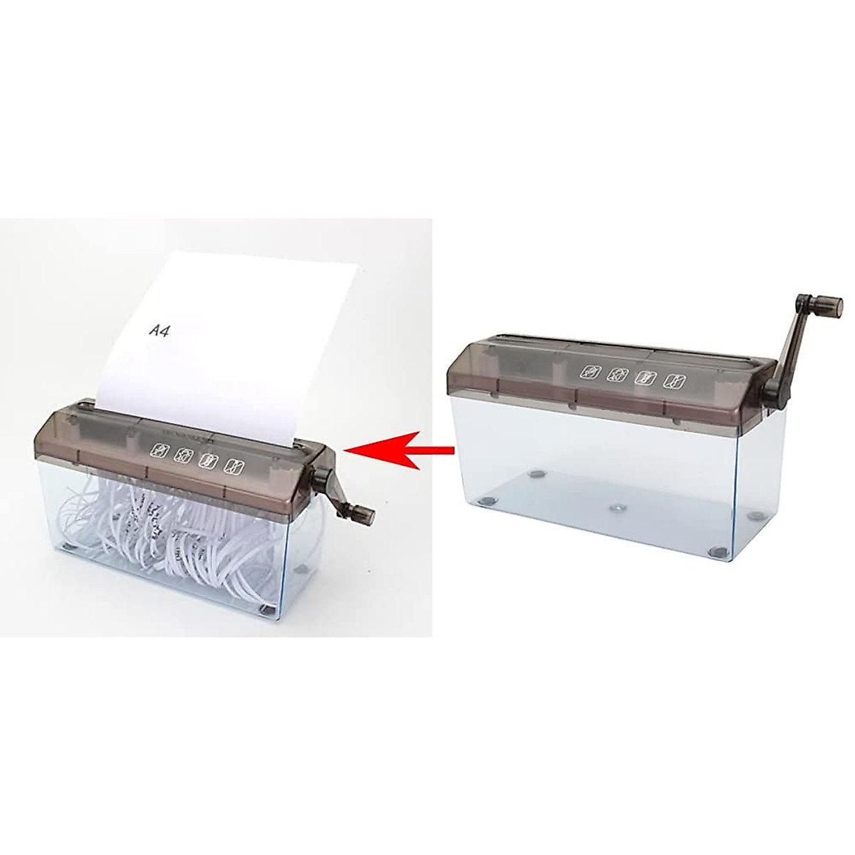 Lanyazet Hand Shredder, Manual Paper Cutting Machine A4, Mini Portable Manual Shredder, School and Office