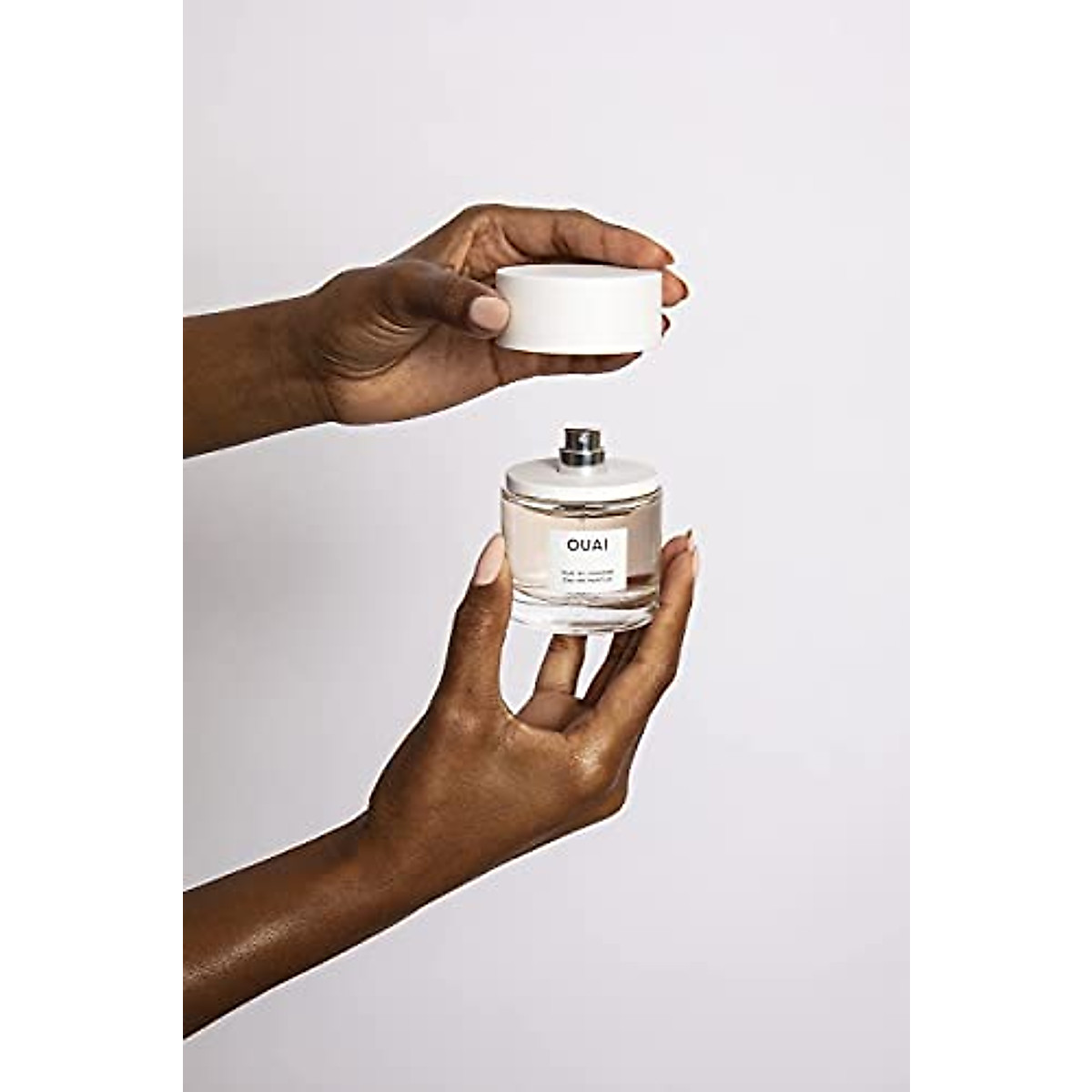 OUAI Rue St. Honore Eau de Parfum. An Elegant Perfume Perfect for Everyday Wear. The Fresh Floral Scent has Notes of Violet, Gardenia, and Delicate Hints of Ylang Ylang and Musk (1.7oz)