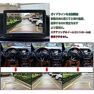 Car Backup Camera with Dynamic Trajectory Guide Line, GreenYi HD 960x720 Rear View Camera Waterproof Night Vision Fisheye Lens 170 Degree Wide View