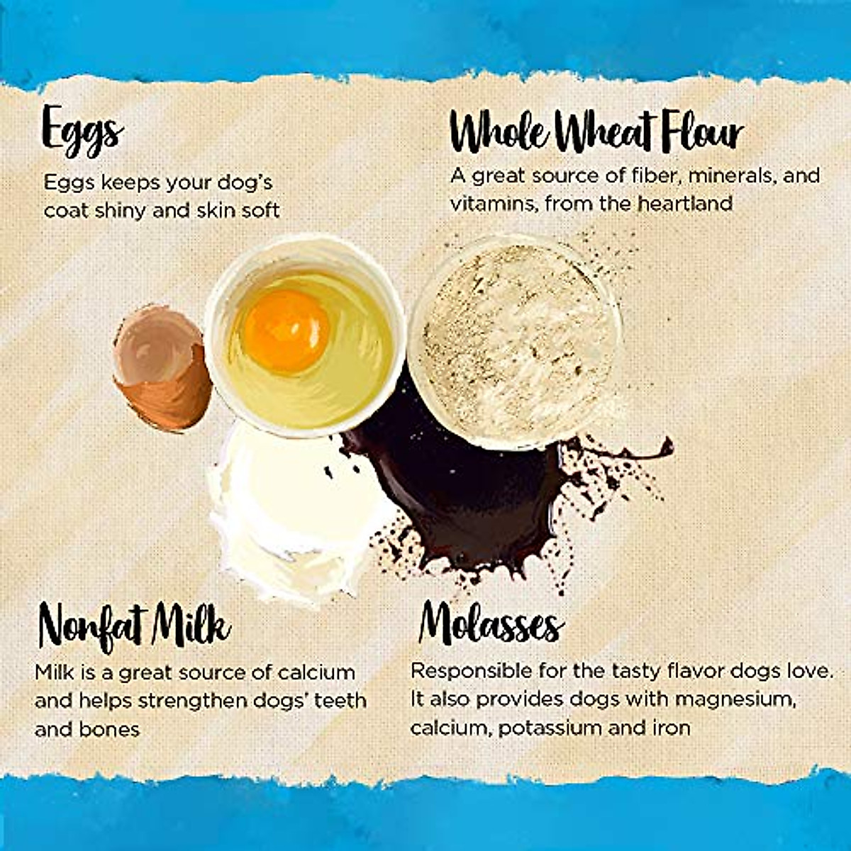 Blue Dog Bakery Natural Dog Treats, Doggie Paws, Maple Bacon Flavor, 16.2oz (1 Count)